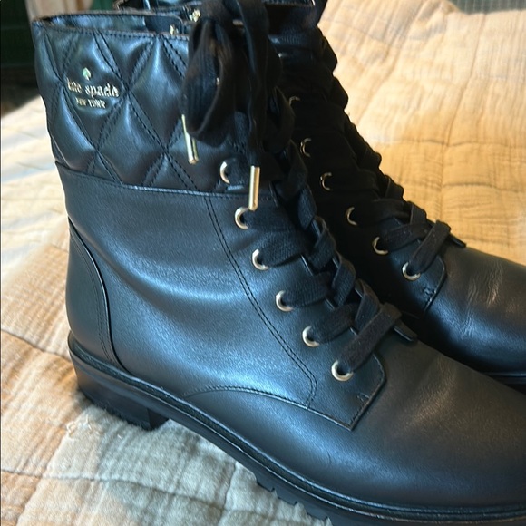 kate spade | Shoes | Kate Spade Quilted Black Billie Boots | Poshmark